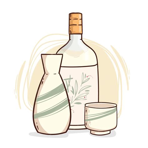 Free Vector Hand Drawn Sake Illustration