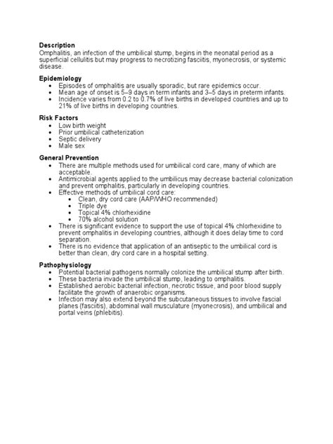 Omphalitis Pdf Wellness Science And Mathematics