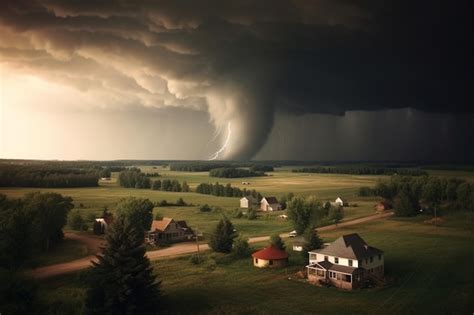 Premium AI Image Tornado Warning Generative Ai High Quality Illustration