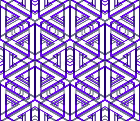 Colored Abstract Interweave Geometric Seamless Pattern Eps10 B Stock Vector Illustration Of