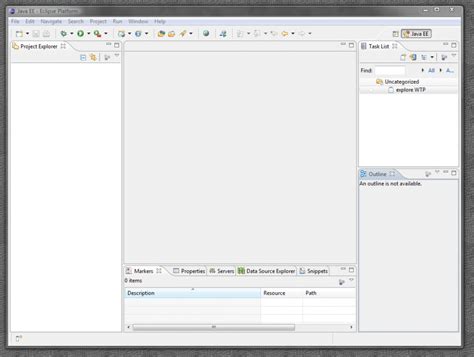 UI Walkthrough JavaEE Perspective Eclipsepedia