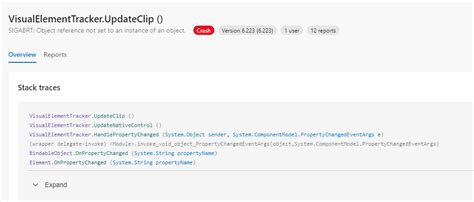 Bug Random Crashes VisualElementTracker UpdateClip Issue Xamarin Xamarin Forms GitHub