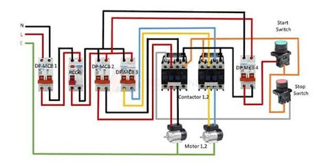 Motor Start With On Delay Timer Circuit Diagram