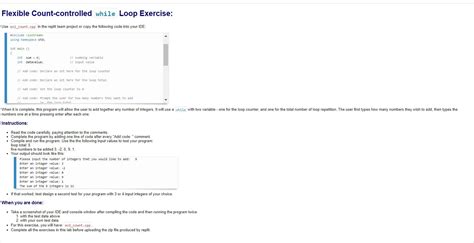 Solved Program Count Prompts For The Number Of Integers