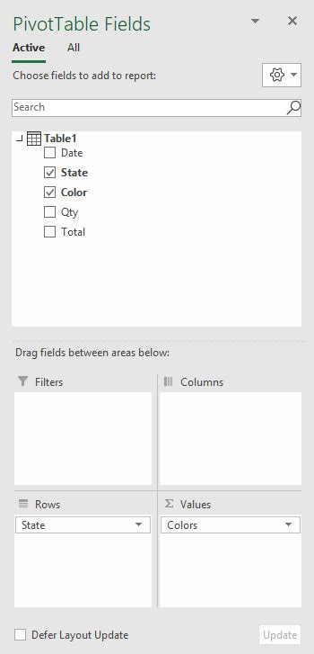Pivot Table Unique Count Exceljet