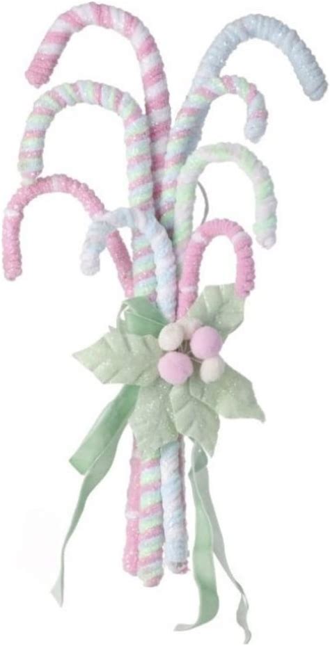 Regency International 15 Inch Frosted Pastel Candy Cane