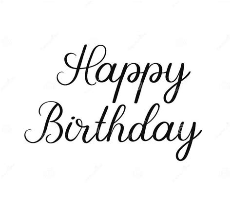 Happy Birthday Writing Style
