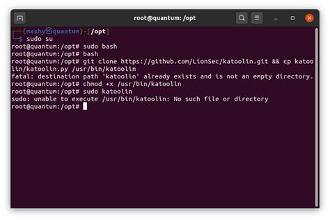 installation error · issue 269 · lionsec katoolin · github