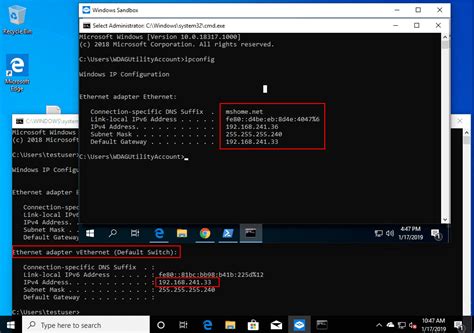 Installing New Windows 10 Sandbox Feature Networking Resources Browsers Security