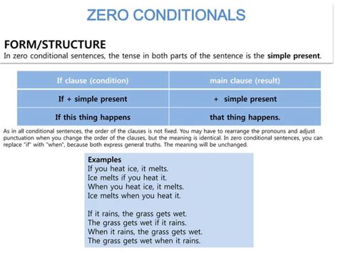 Zero Conditional Ppt PPTX
