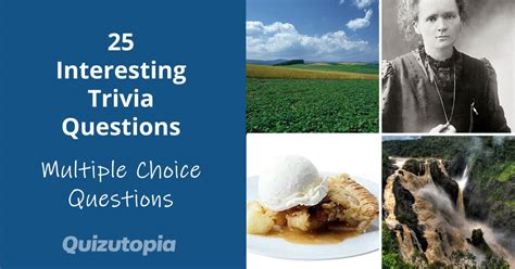 80 Fun Trivia Quiz Questions (Multiple Choice) - Quizutopia