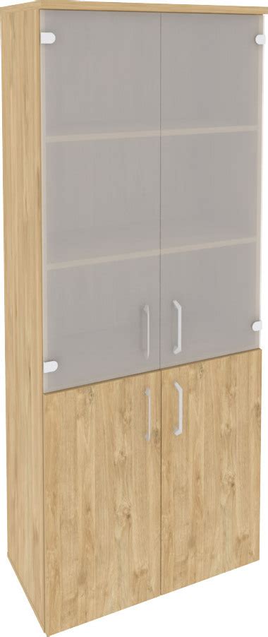 Шкаф высокий широкий Onix O St 1 2 Тиквуд светлый купить для офиса недорого в Москве с доставкой