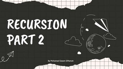 Recursion Part 2 Algo Course Youtube
