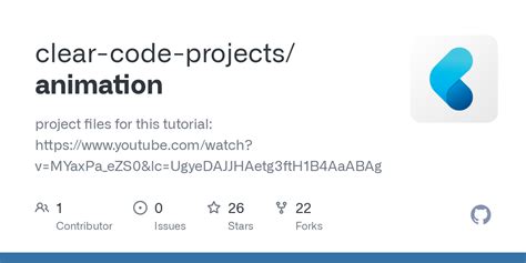 Github Clear Code Projectsanimation Project Files For This Tutorial
