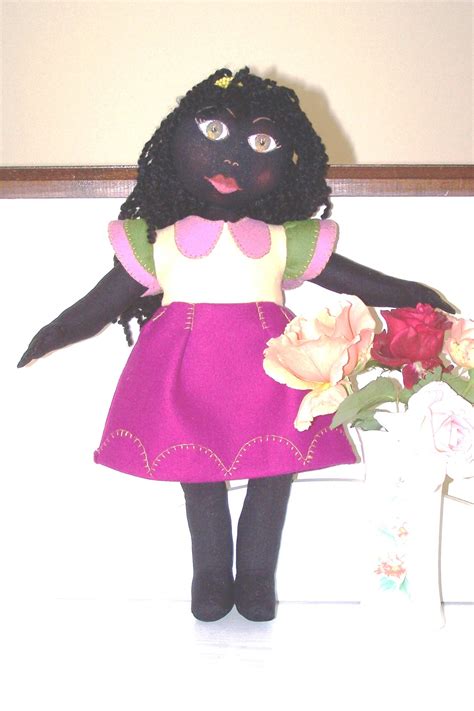 Lizzie's Arty Crafty 'n Dolls: Dolls! Ella Cloth Doll With Felt Dress ...