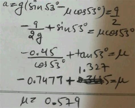 section 1 a block of mass 2kg slides down an inclined plane inclined 53