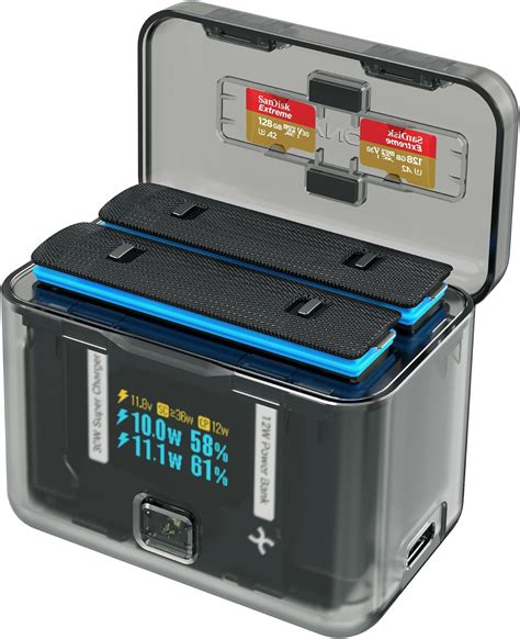 Cynova Insta 360 X4 Battery Charger For Insta360 X4 Accessories Intelligent Oled Screen Two Way