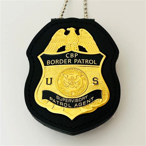 Usbp Supervisory Patrol Agent Us Cbp Border Patrol Badge Coin Souvenir