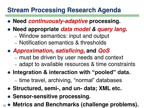 Ppt Streaming Data Continuous Queries And Adaptive Dataflow