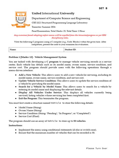 Final Set B 242 CSE1112 J MeHn | PDF | String (Computer Science ...