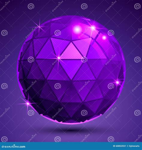 Bright Textured Plastic Spherical Object With Flashes Pixilated Stock Vector Illustration Of