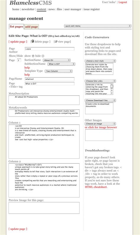 Work Programming And Cms Design