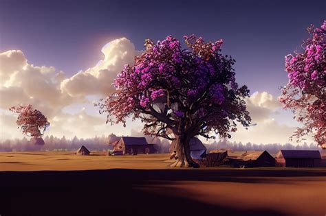 3d Render Digital Art Fantasy Rural High Quality Wallpaper Premium Ai
