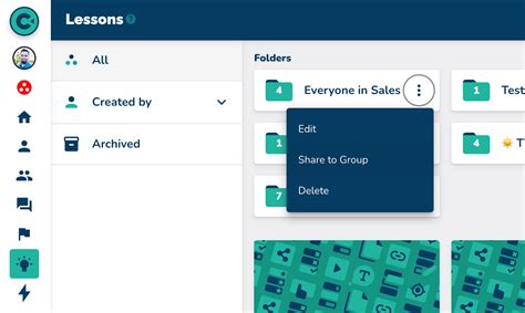How To Remove A Single Contact From A Shared Lesson Folder