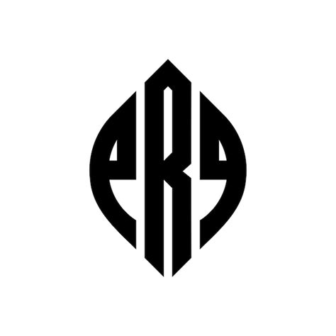 Premium Vector Prq Circle Letter Logo Design With Circle And Ellipse Shape