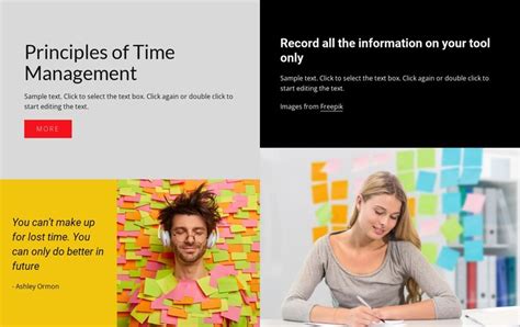 Time Management Ideas CSS Template By Nicepage