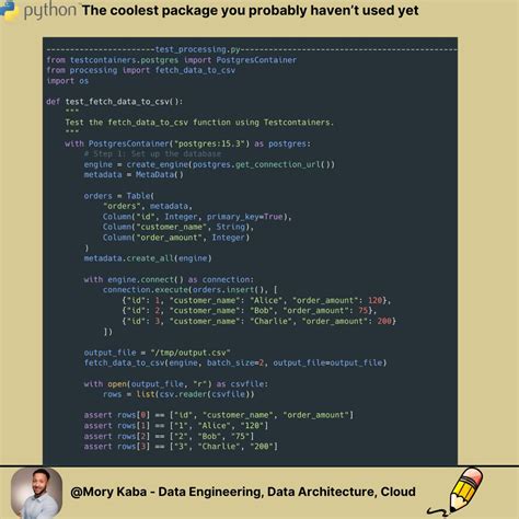 mory kaba on linkedin dataengineering softwareengineering coding