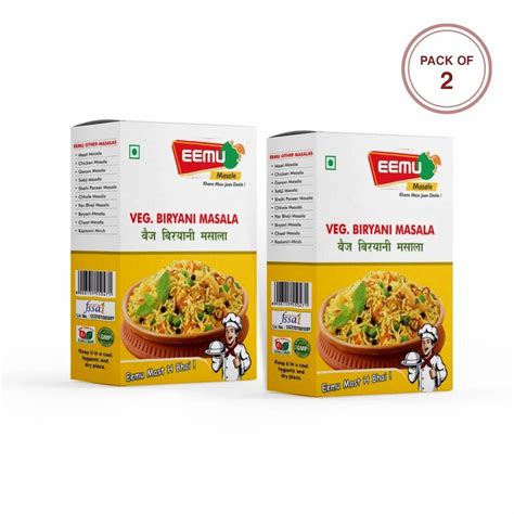 Eemu Veg Biryani Masala 50gm 100gm Atc At Rs 42 Pack Biryani Spices