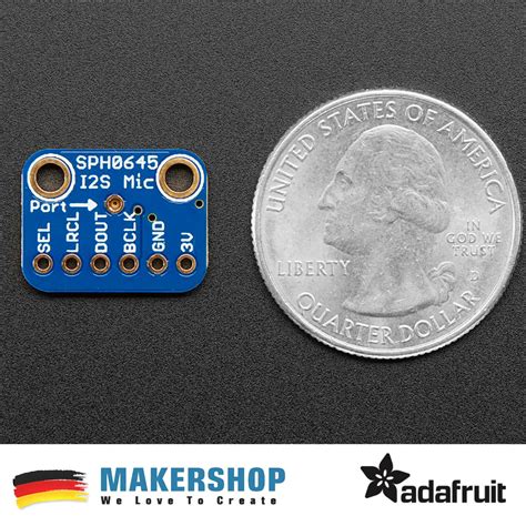 adafruit i2s mems microphone i2c digital mikrofon sph0645lm4h 3421