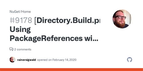 [directory build props] using packagereferences with nuget packages
