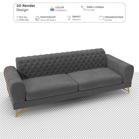 Premium Psd Sofa 3d Modeling Psd