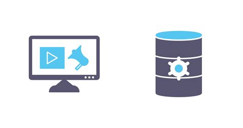 Digital Marketing And Database Management Icon 32780793 Vector Art At Vecteezy