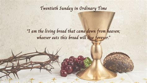 20th Sunday In Ordinary Time Youtube
