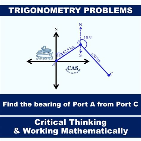 Right Triangle Trigonometry Bearing Problems 1 Critical Thinking