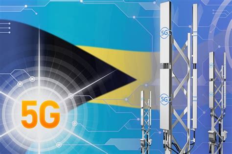바하마 5g 산업 일러스트 대형 셀룰러 네트워크 돛대 또는 플래그와 하이테크 배경에 타워 3d 일러스트 0명에 대한 스톡 사진 및 기타 이미지 Istock