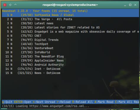 newsboat aplikasi rss reader berbasis terminal di linux pcmax