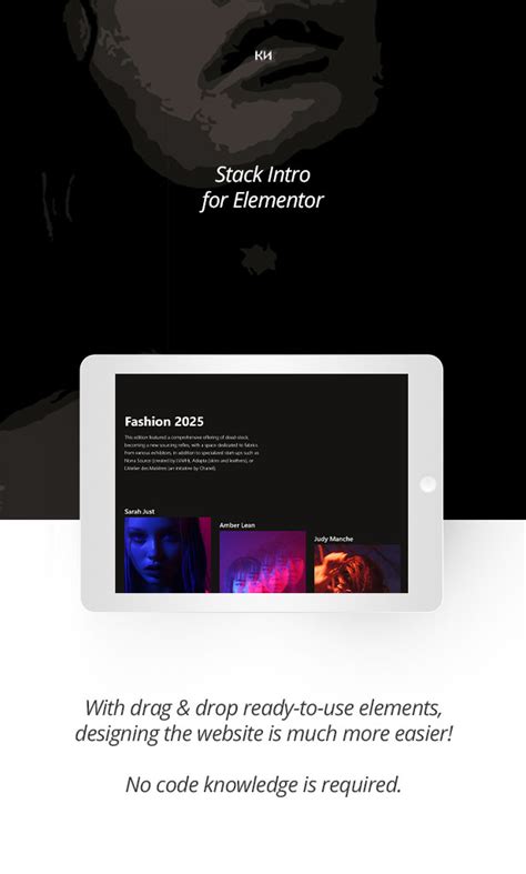 Stack Intro For Elementor