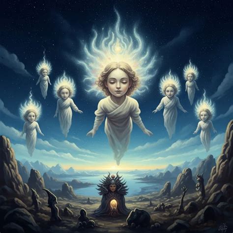 Otherworldly Entities In Celestial Cosmos A Surreal Fantasy Ai Art