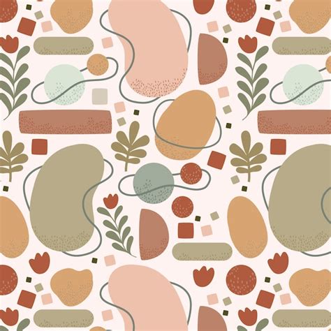 Premium Vector Soft Earth Tones Pattern Template