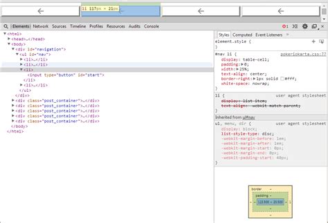 jquery strange padding in list item stack overflow