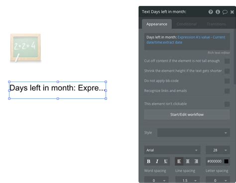 How To Show The Remaining Days Of The Month Need Help Bubble Forum