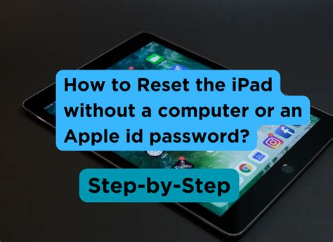 How To Reset Ipad Without Password Or Factory Setting