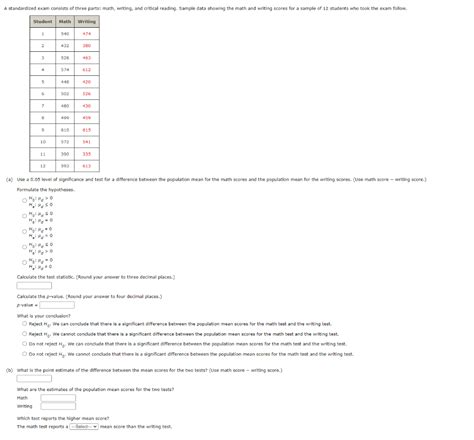 Solved Formulate The Hypotheses