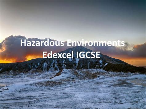 Hazardous Environments Teaching Resources