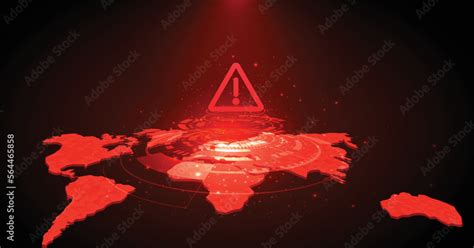 Global Security Hacking Concept Design Attention Warning Attacker