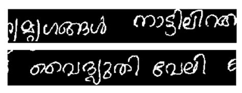 Handwriting Based Text Line Segmentation From Malayalam Documents
